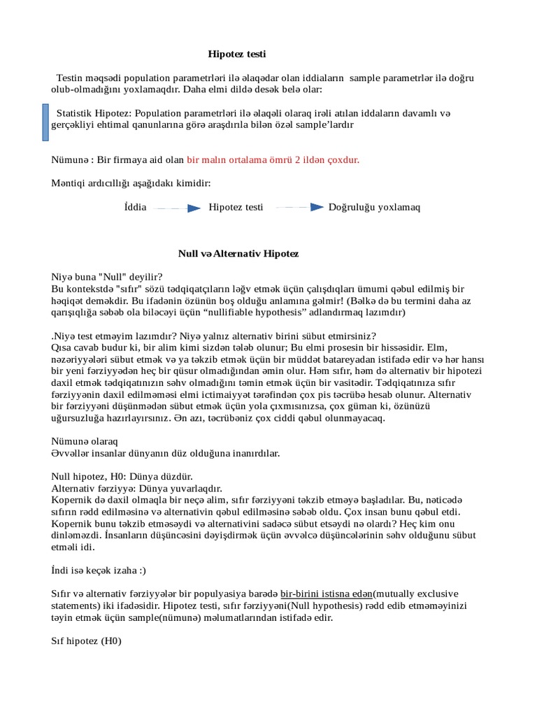 Hypothesis PDF | PDF