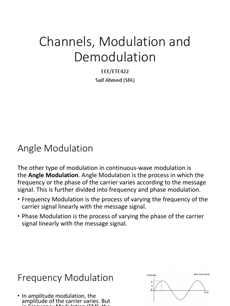 Chapter 6 Part Two Pdf Frequency Modulation Modulation