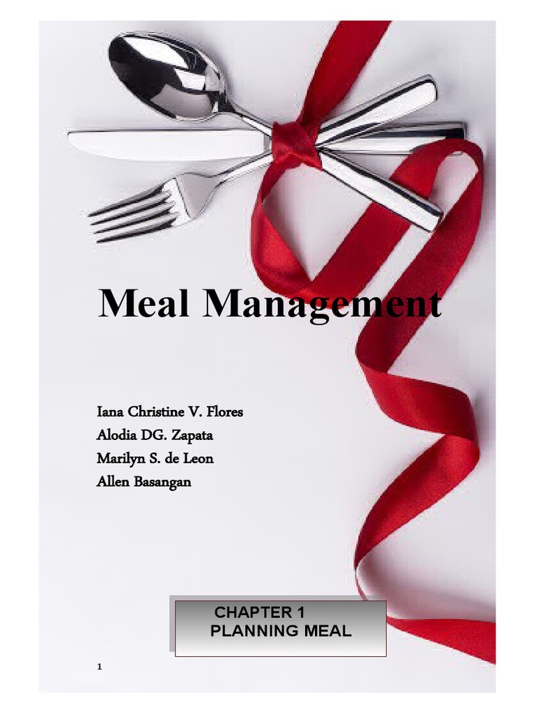 Meal Management Module Version 2 | PDF | Menu | Meal
