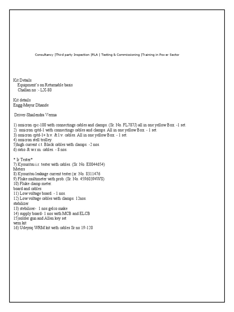Kit Details Mayur | PDF | Computers | Technology & Engineering