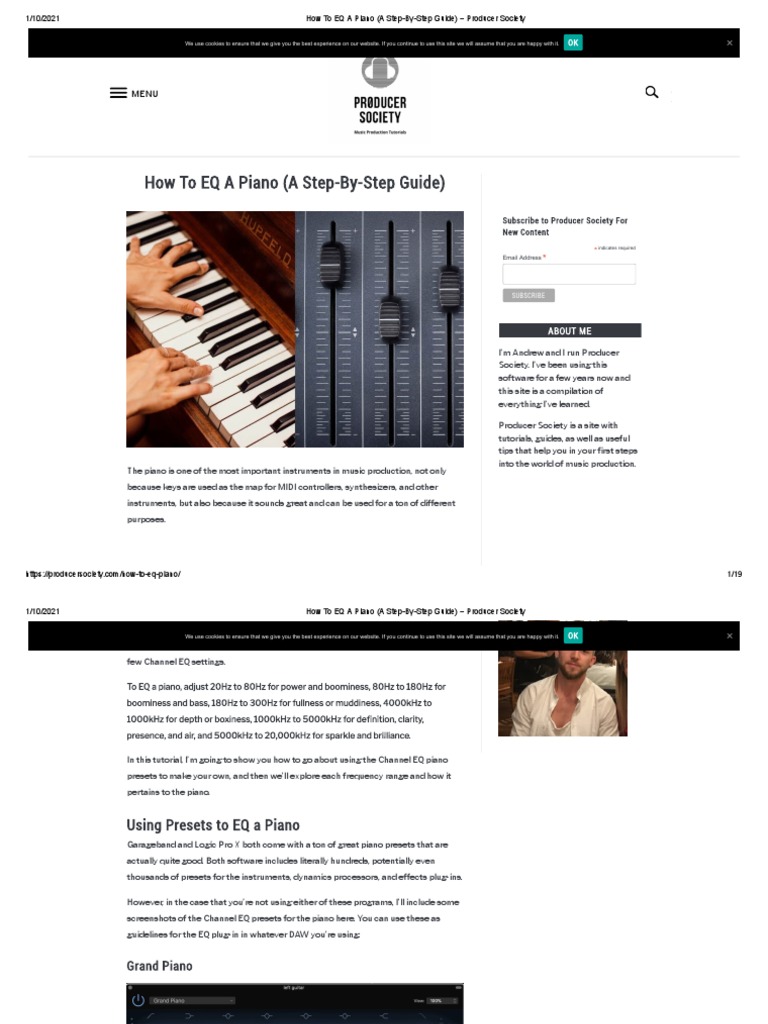 5how To EQ A Piano (A Step-By-Step Guide) - Producer Society | PDF ...