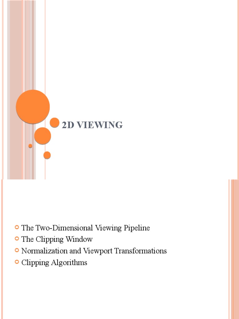 2D Viewing Pipeline Explained: Clipping, Normalization, Viewports | PDF | 2 D Computer Graphics ...