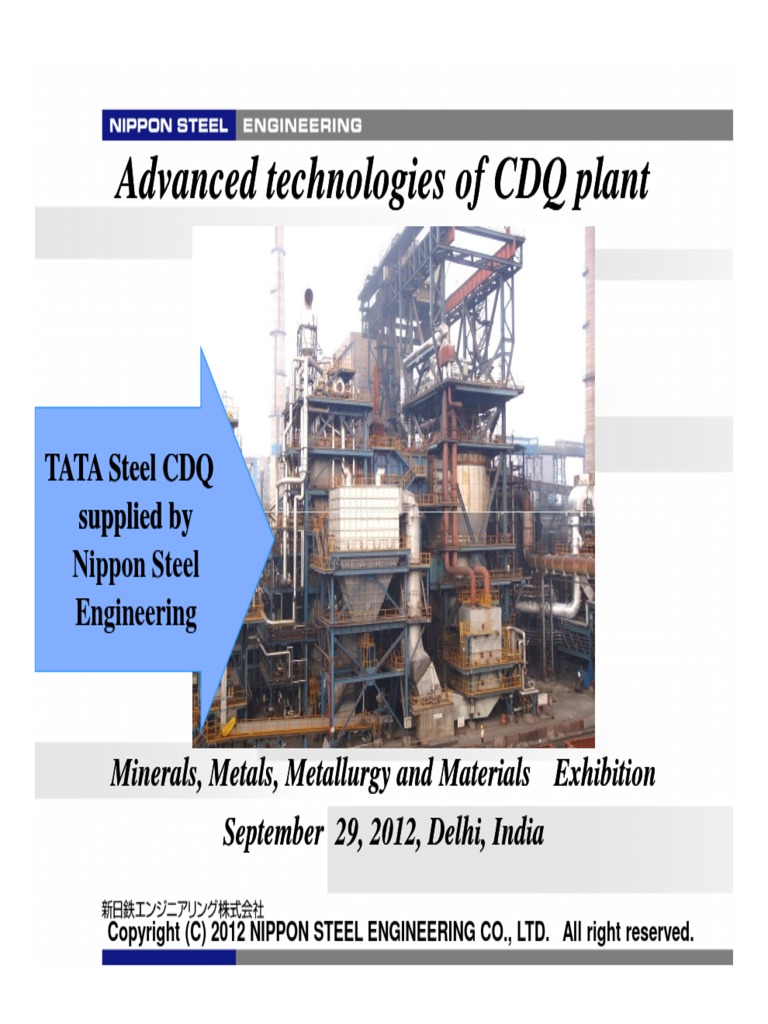 Advanced Technologies of CDQ Plant Advanced Technologies of CDQ Plant ...
