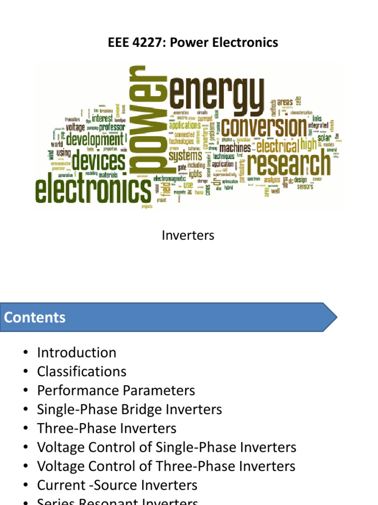 Eee 4227 Power Electronics Inverters Pdf Power Inverter Resonance