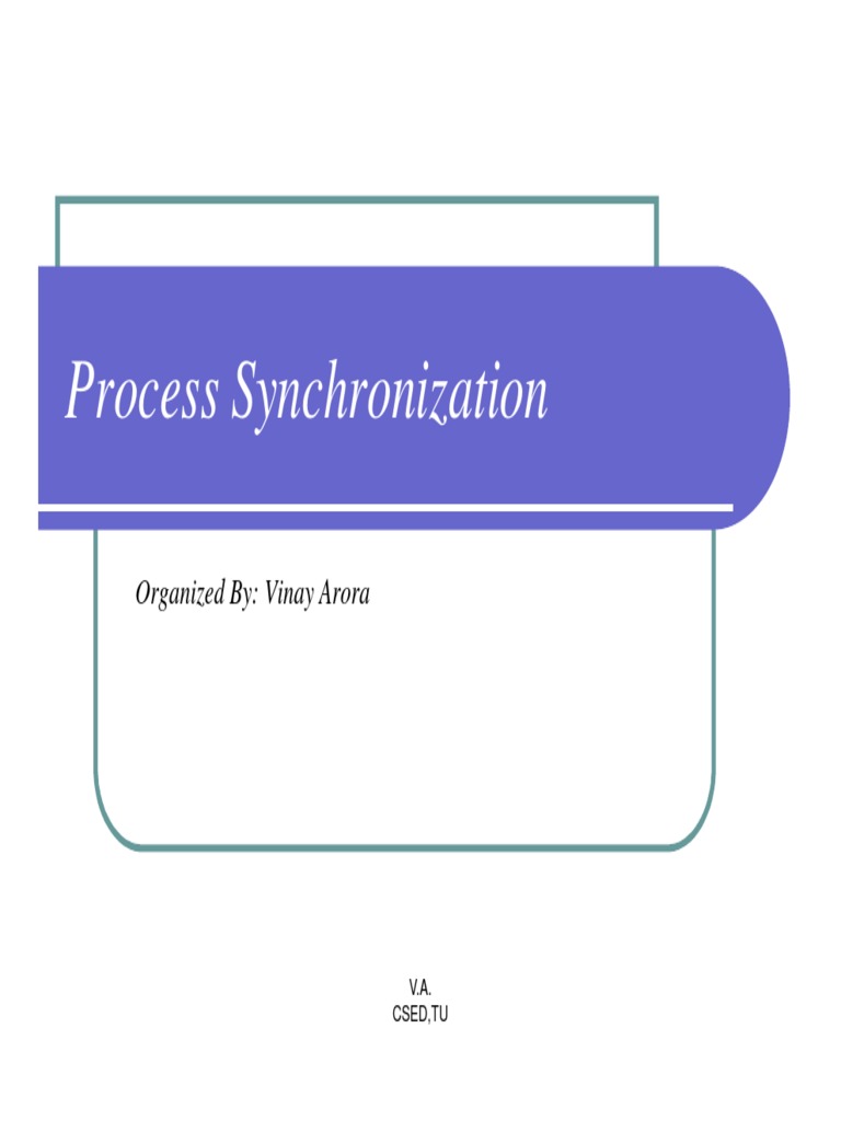 9-Process Synchronization | PDF | Boolean Data Type | Concurrency (Computer Science)