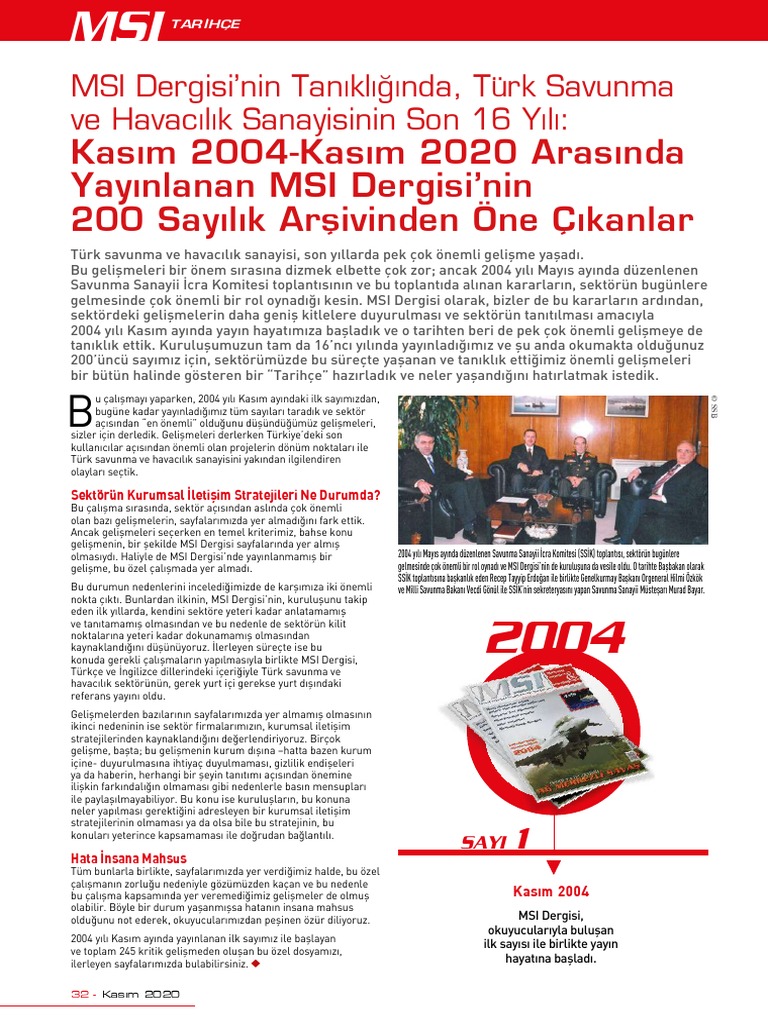 MSI Turkish Defense Magazine Histogram | PDF