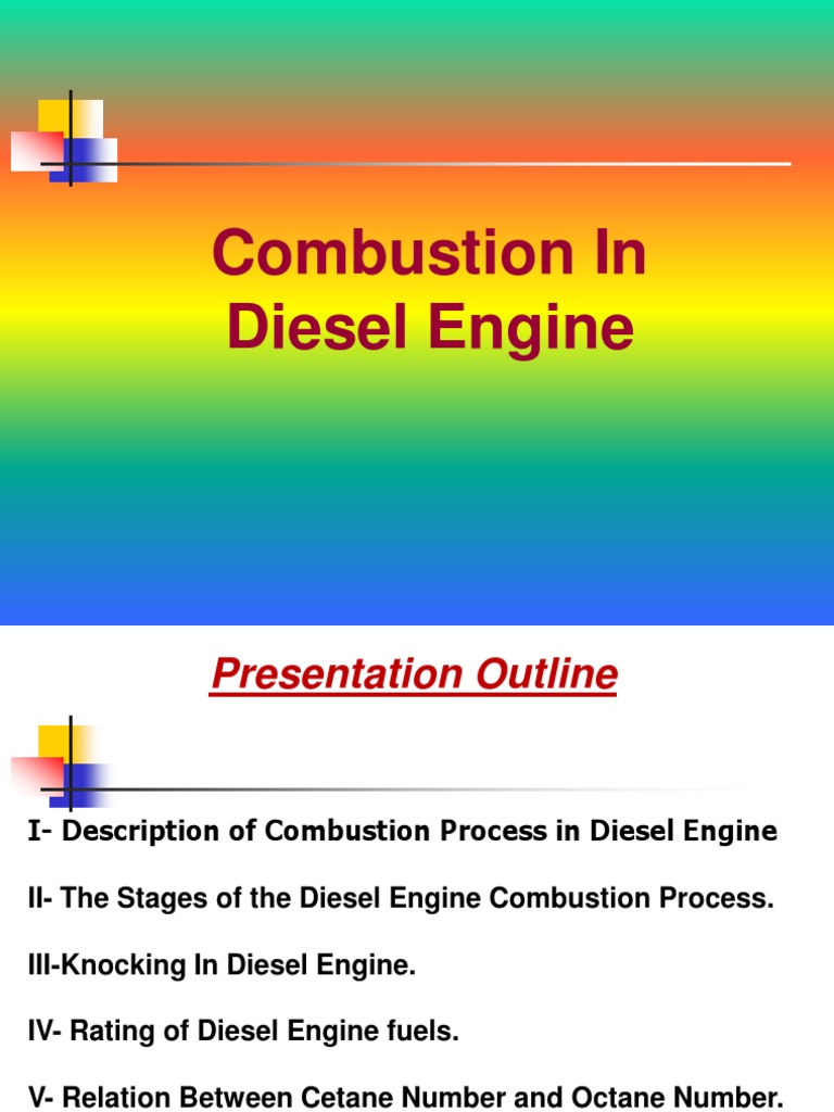 Combustion in Diesel Engine | PDF | Diesel Engine | Energy Technology