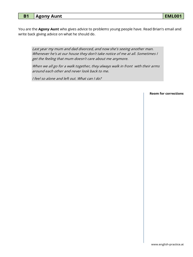 Eml001 Agony Aunt PDF | PDF