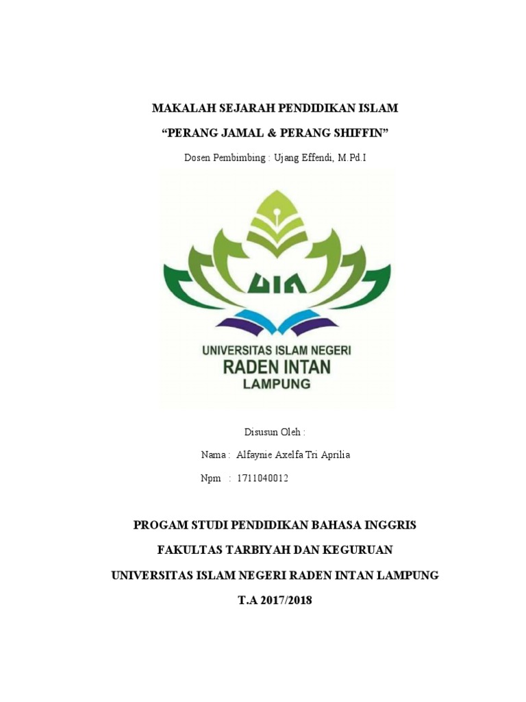 Sejarah Perang Jamal dan Shiffin | PDF