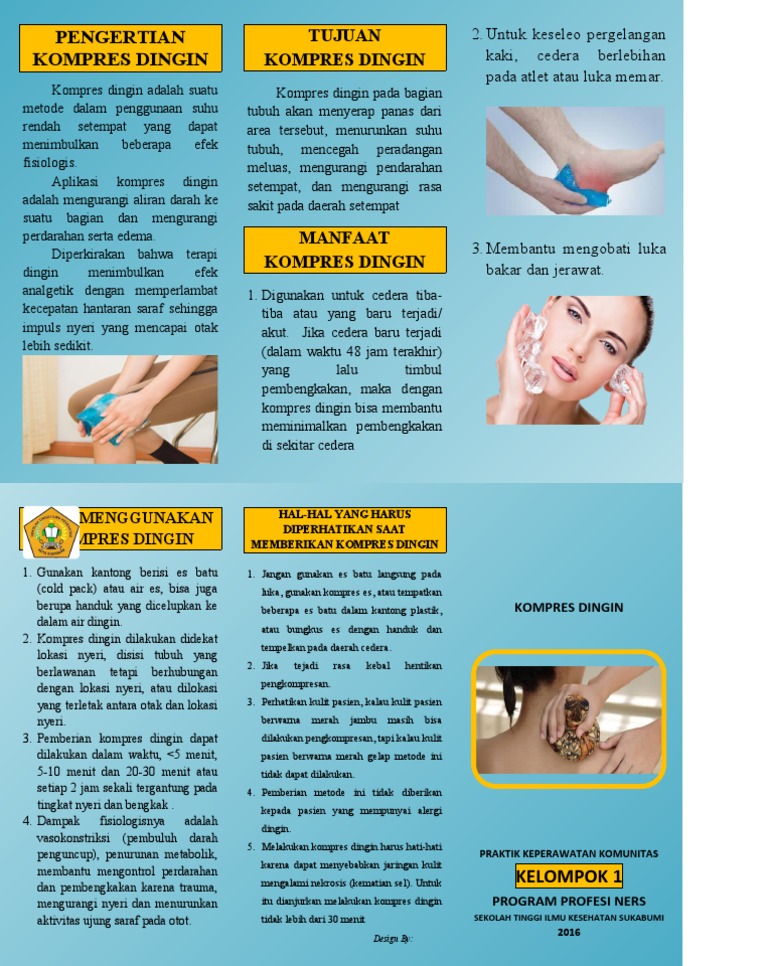 11 Leaflet Kompres Dingin Manajemen Keluarga | PDF