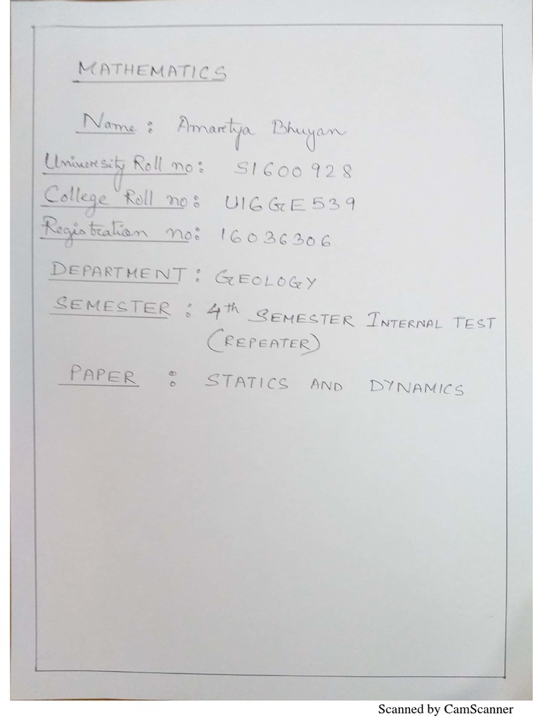 CamScanner Scans - Multiple Pages | PDF