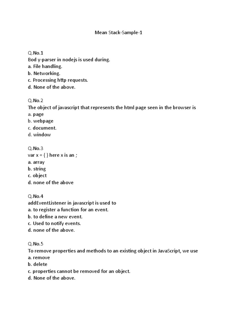 Mean Stack-Sample-1 | PDF | Java Script | J Query