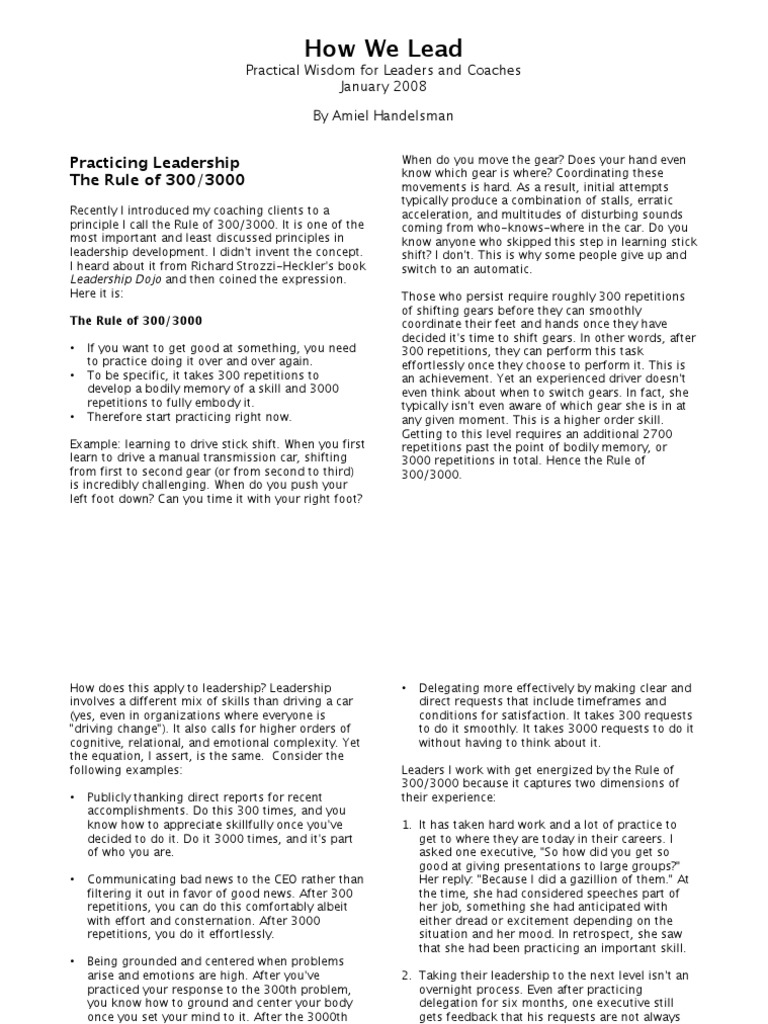 The Rule of 300/3000: How Repetition and Practice are Essential for ...
