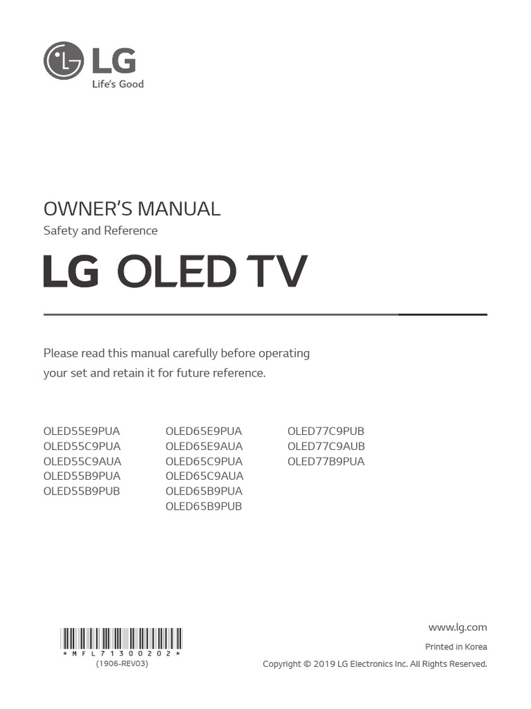 LG TV User Guide | PDF | Hdmi | Television