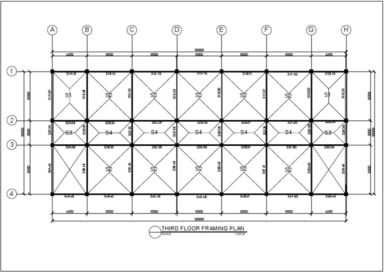 3RD Floor Framing Plan PDF | PDF | Sports
