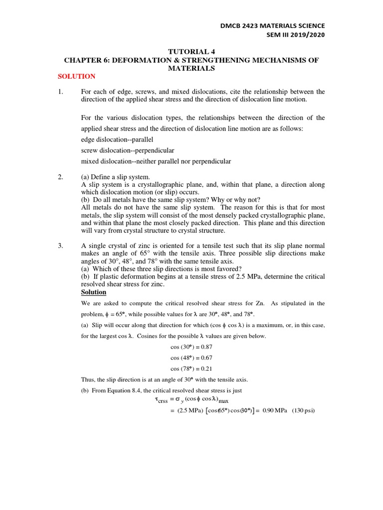 DMCB 2423 - Sem Khas - Tutorial 4 CHPT 6 Solution-V1 | PDF ...
