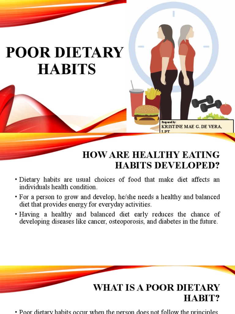 Week 2 - Poor Dietary Habits | PDF | Diet (Nutrition) | Diet & Nutrition