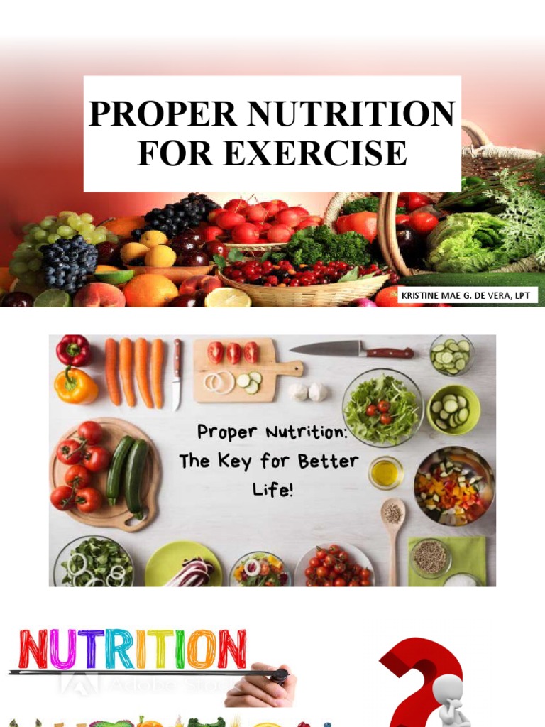 Proper Nutrition for Exercise Performance | PDF | Human Nutrition ...