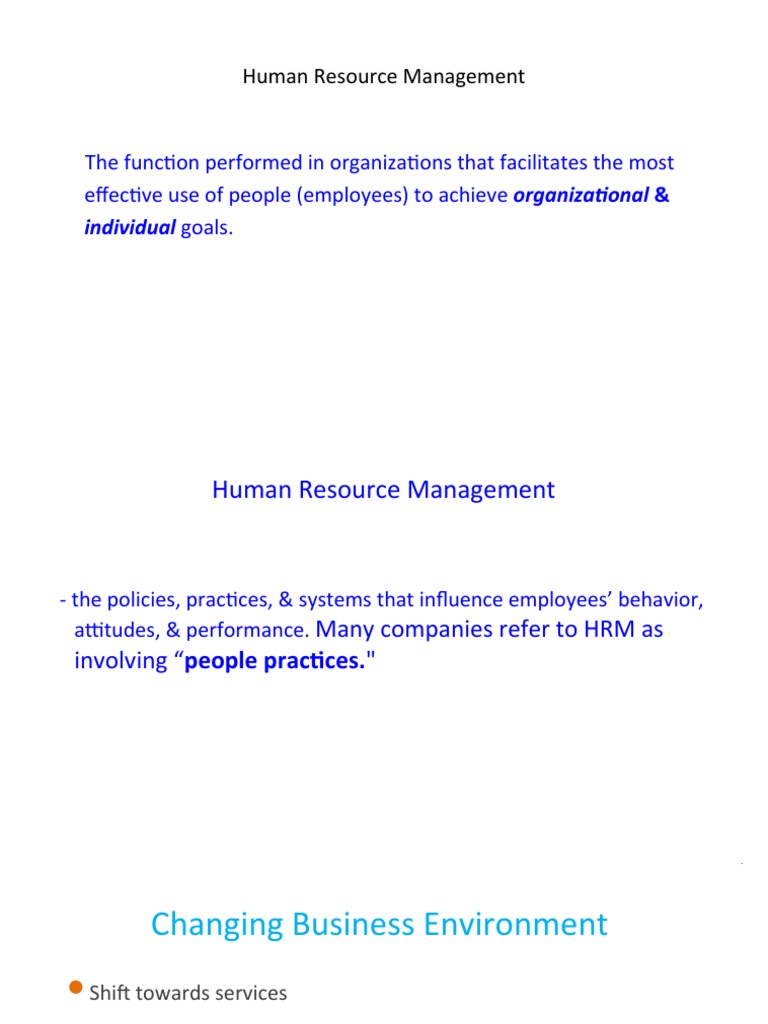 HSP Intro | PDF | Human Resource Management | Human Resources