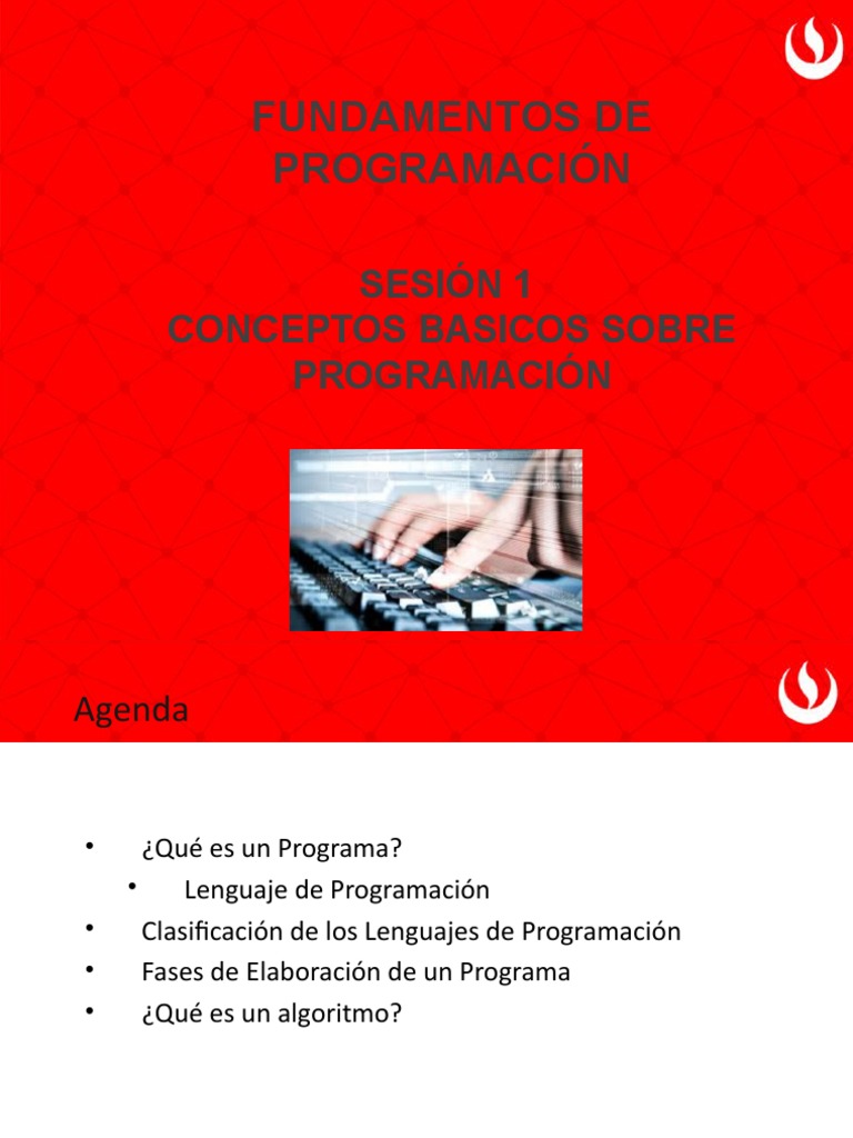 Sesión 1 - Conceptos Basicos de Programación v1.1 | PDF | Lenguaje de programación | Programa de ...