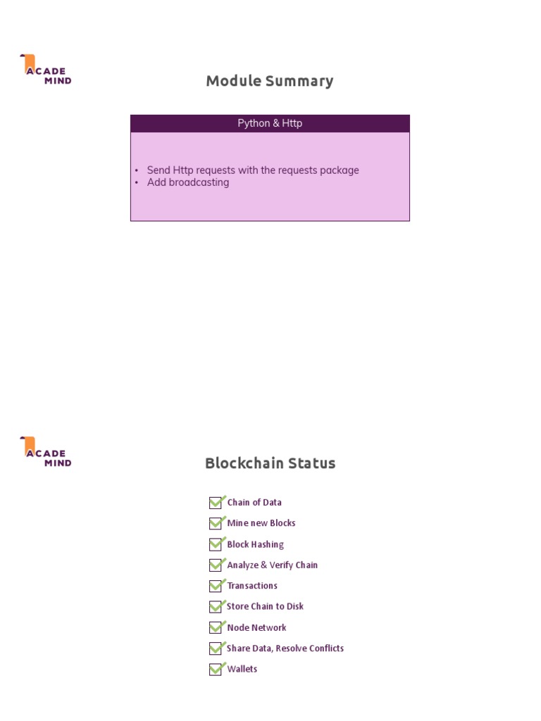Module Summary: - Send HTTP Requests With The Requests Package - Add ...
