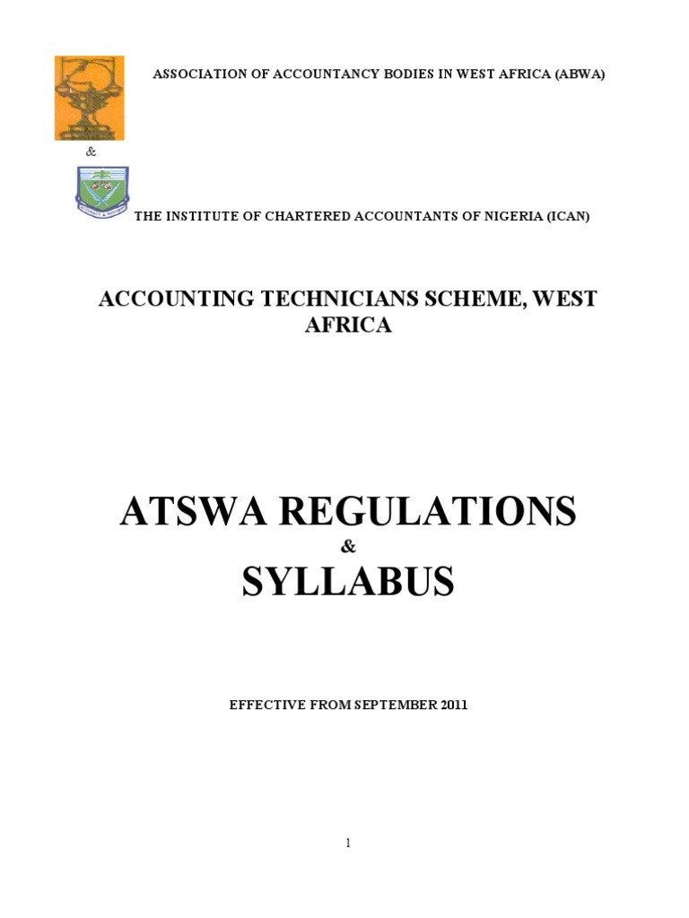 Revised Atswa Syllabus | PDF | Measures Of National Income And Output ...