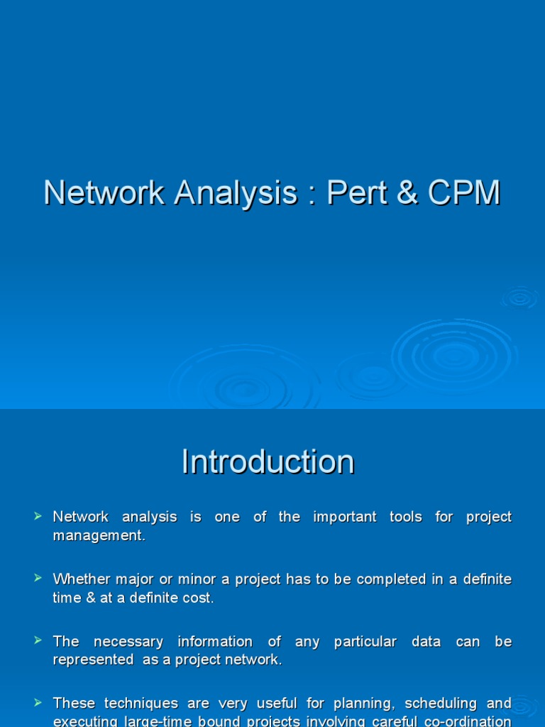 Network Analysis - PERT N CPM | PDF | Systems Science | Applied Mathematics