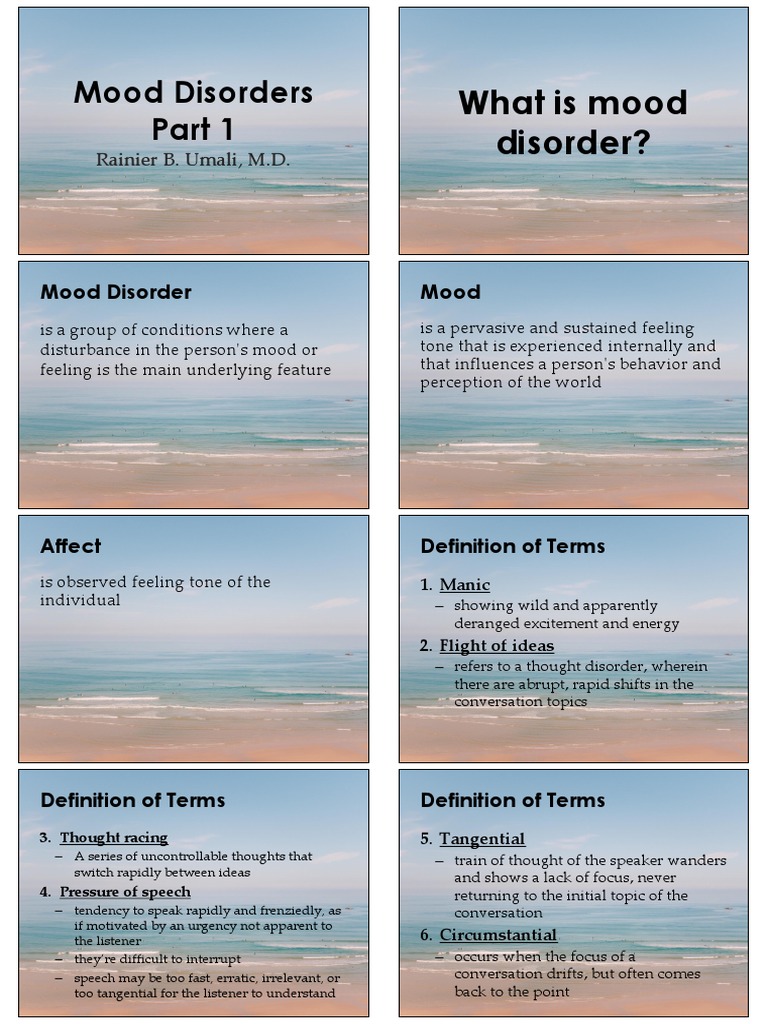 Mood Disorders: What Is Mood Disorder? | PDF | Bipolar Disorder | Mania