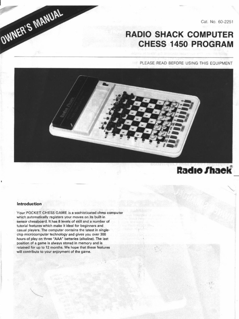 Smack Computer Chess: Radio 1450 Program | Download Free PDF | Abstract ...