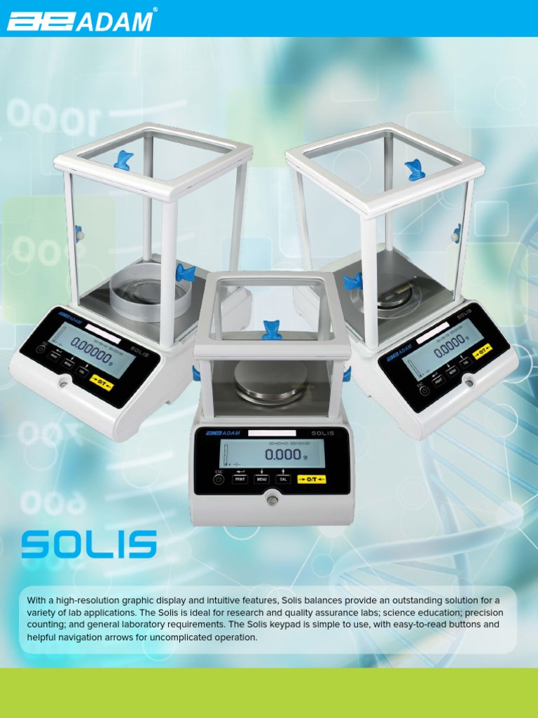 ADAM BALANCE Solis-Brochure - (8010) - Digital-EN | PDF | Accuracy And ...