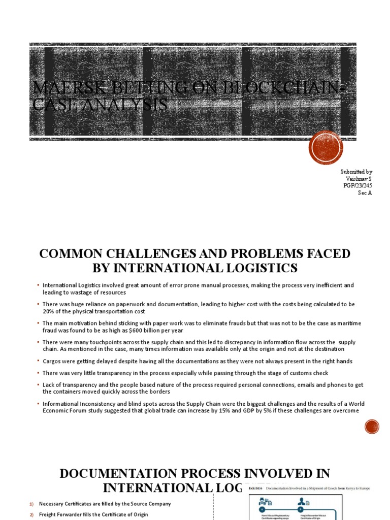 Maersk Case Analysis | PDF | Logistics | Supply Chain