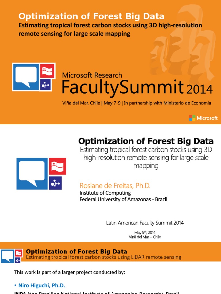 Optimization of Forest Big Data | PDF | Lidar | Amazon Rainforest
