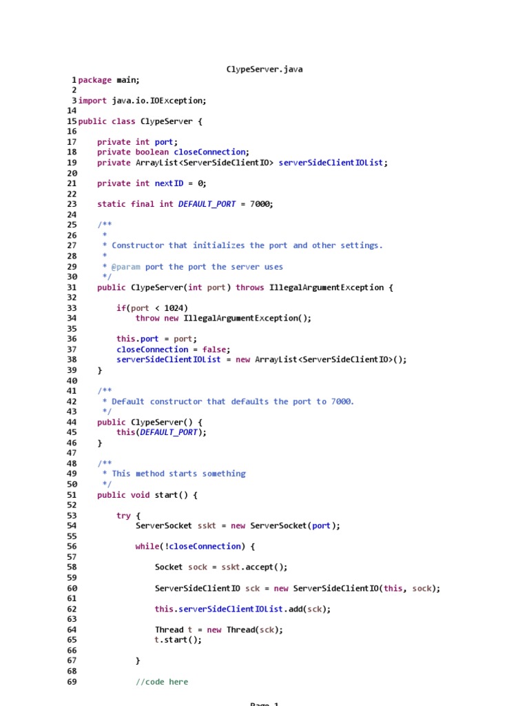 Clypeserver | PDF | Programming Paradigms | Computer Science