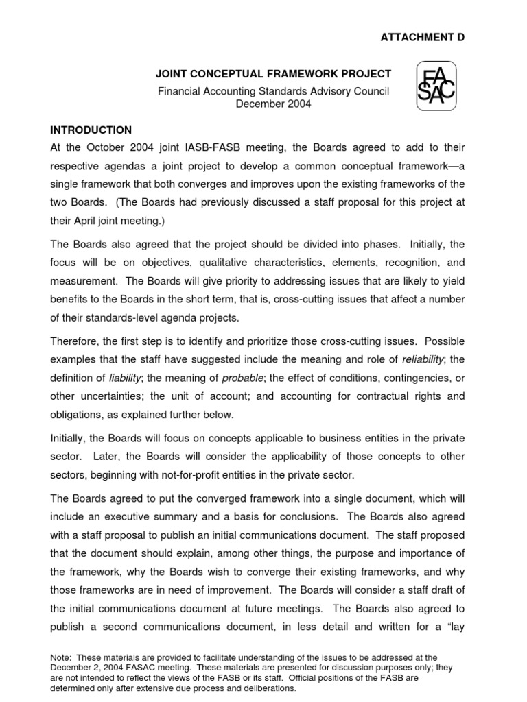 Conceptual Framework Fasb Pdf Financial Accounting Standards Board