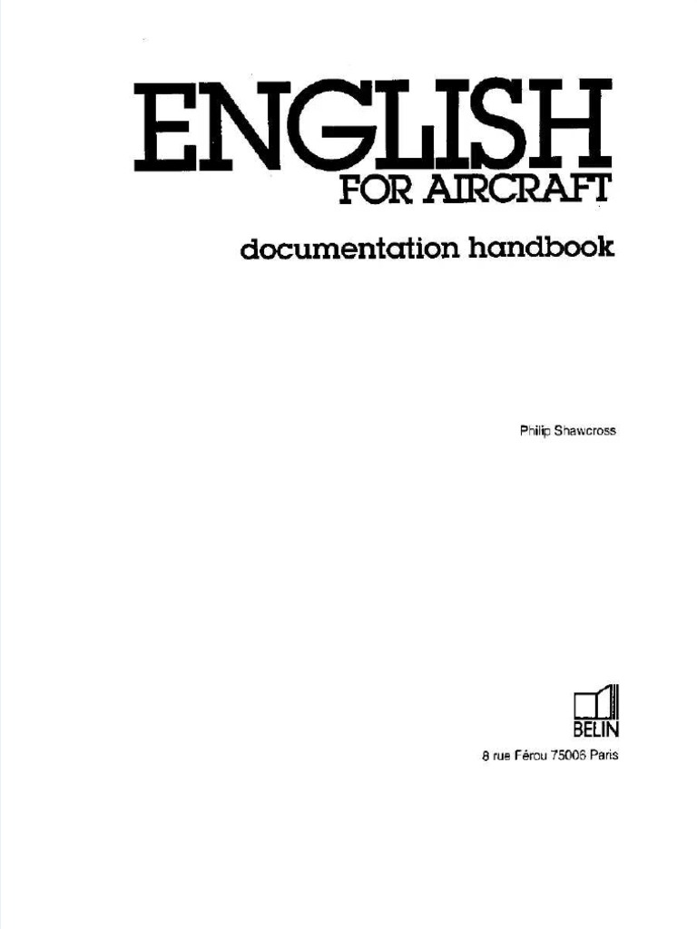 English For Aircraft 1 PDF | PDF
