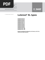Lutensol XP 50 80 89 90 TDS | PDF | Surfactant | Emulsion