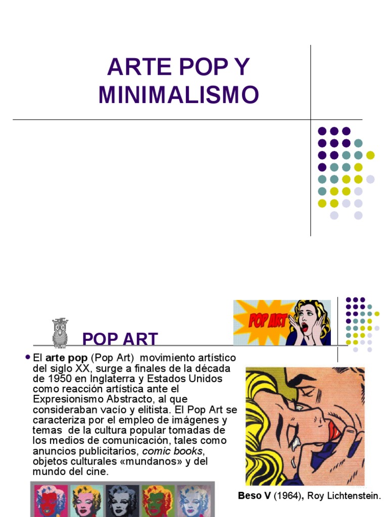 Pop Art y Minimalismo | PDF | Minimalismo | Andy Warhol