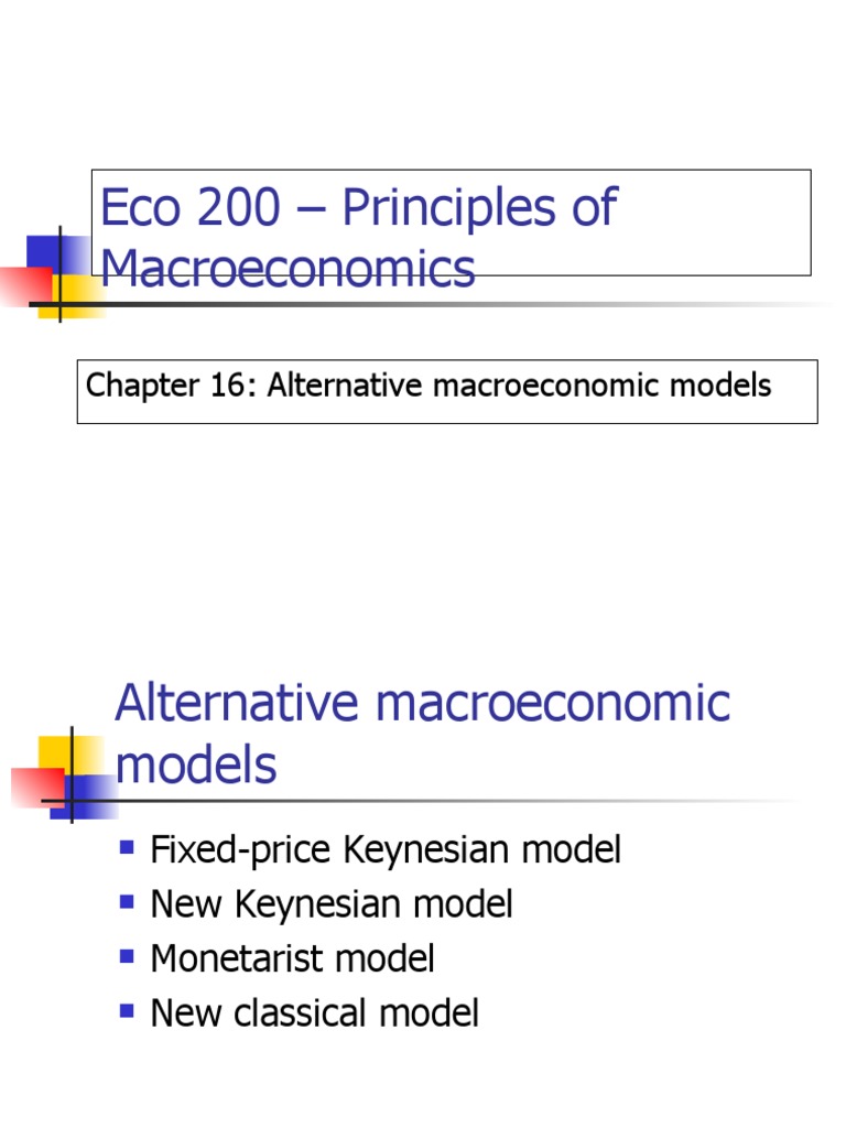 Chapter 16 - Alternative Macroeconomic Model | PDF