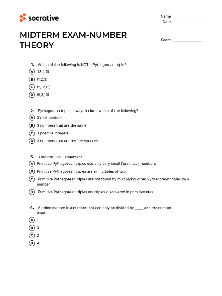 Math Midterm Exam Questions | PDF | Arithmetic | Mathematical Analysis