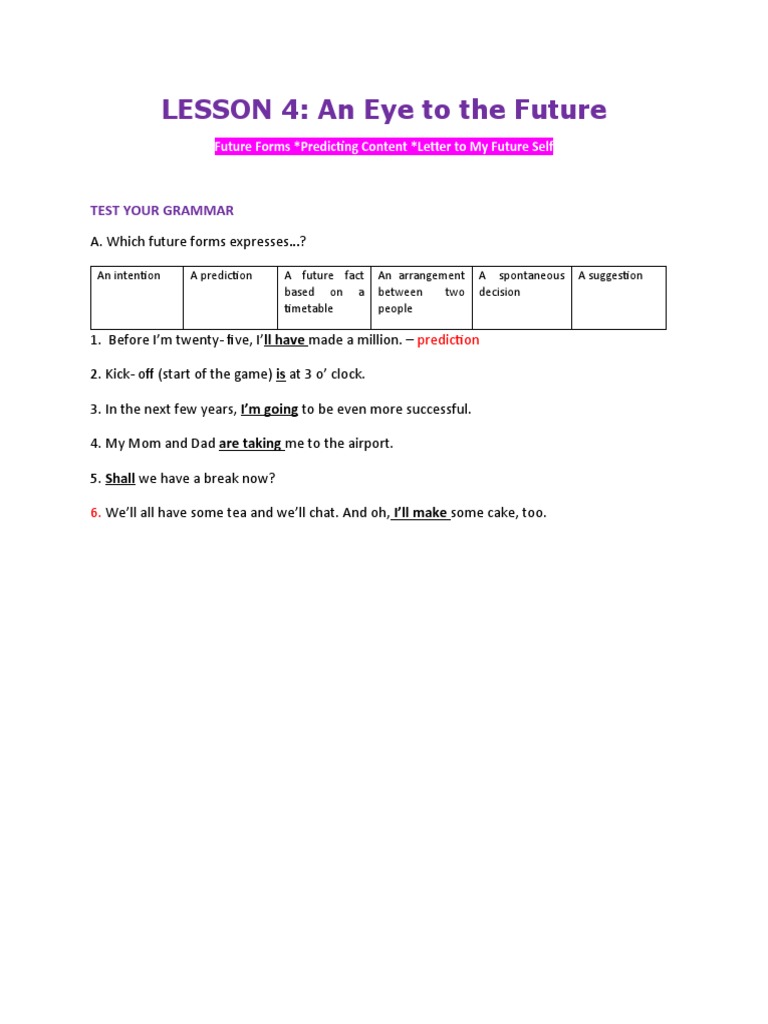 Eng 1 Lesson 4 Introduction | PDF