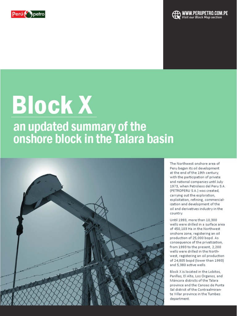 Block X: An Updated Summary of The Onshore Block in The Talara Basin ...