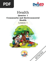 Health: Quarter 1 - Module 1: Community and Environmental Health | PDF ...