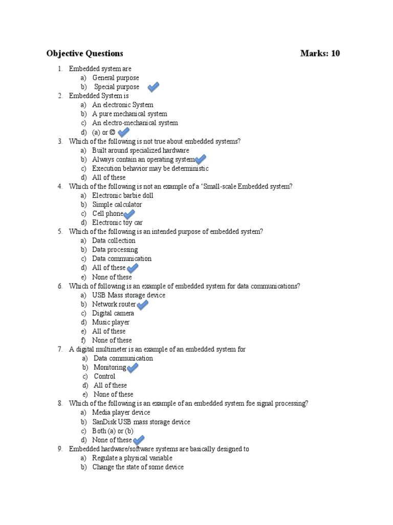 Assignment (Embedded System) | PDF Assignment (Embedded System) | PDF