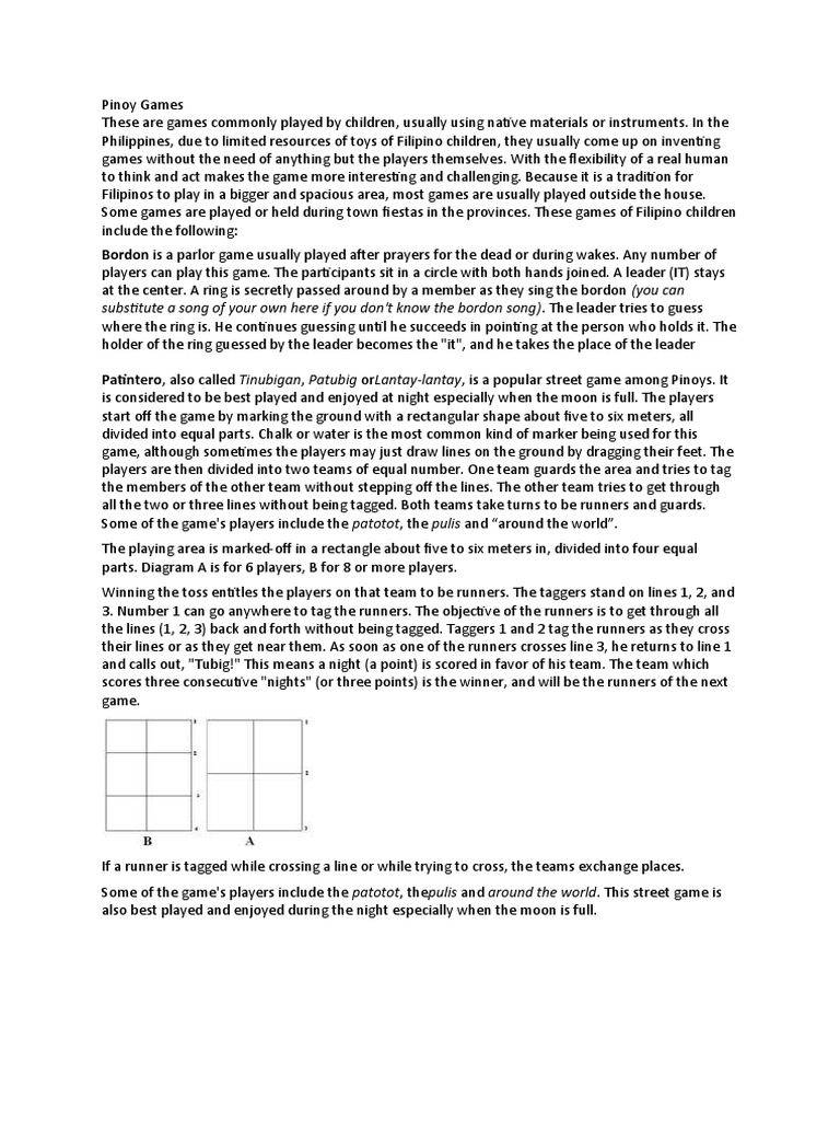 Bordon Is A Parlor Game Usually Played After Prayers For The Dead or ...