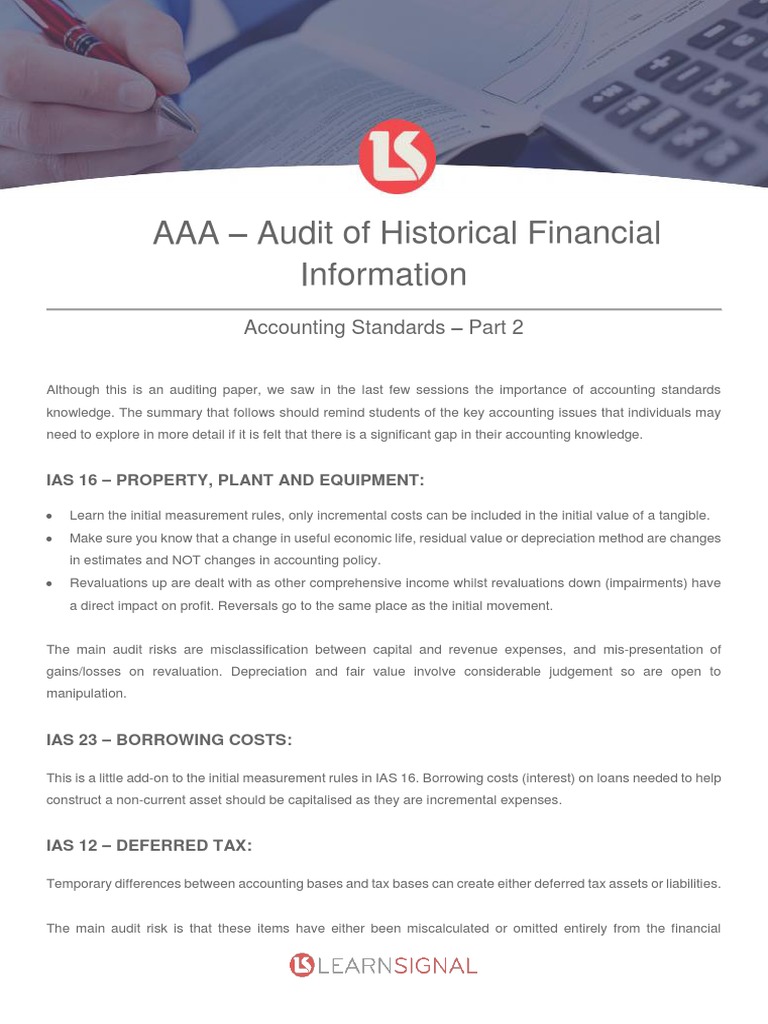 AAA Accounting Standards Part 2 | PDF | Fair Value | International ...