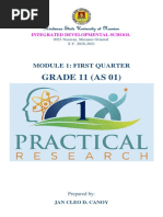 Practical Research 1 - Quarter 1 - Module 1 - Nature and Inquiry of ...