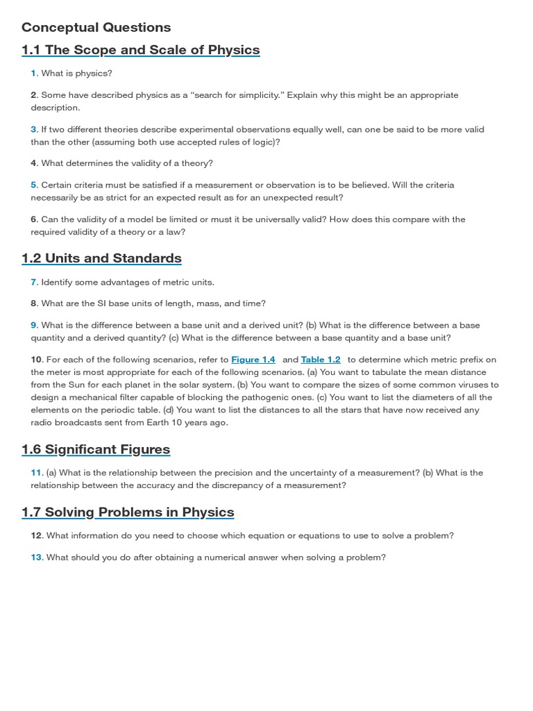 Physics Concepts and Units Guide | PDF