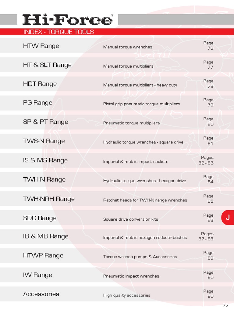 Hi-Force Torque Tools | PDF | Tools | Mechanical Engineering