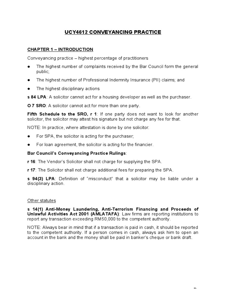 Convey Notes Topic 1 | PDF | Mortgage Law | Assignment (Law)