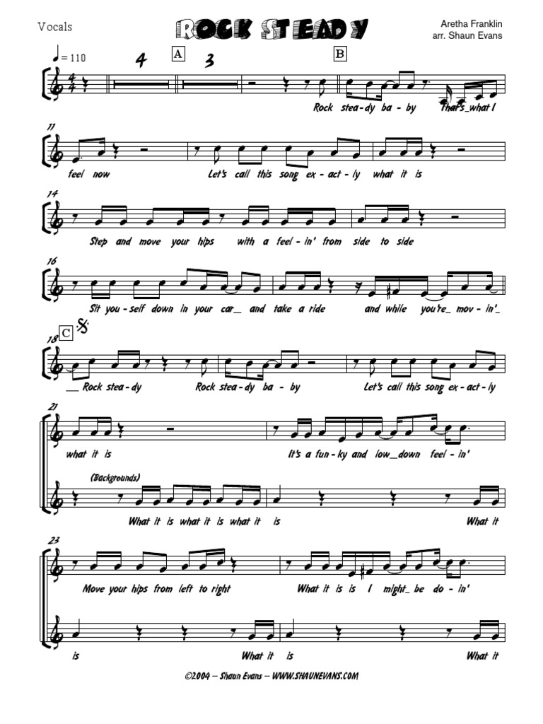 Rock Steady (6 Horn) | PDF | Musical Instruments | Popular Music